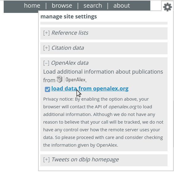 Openalex Integration In Dblp